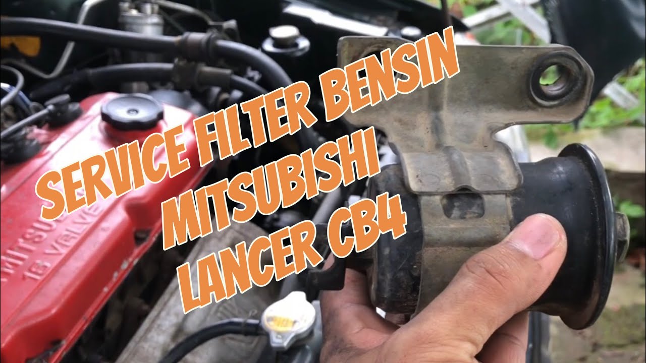 Tutorial service filter bensin mitsubishi lancer cb4 - YouTube