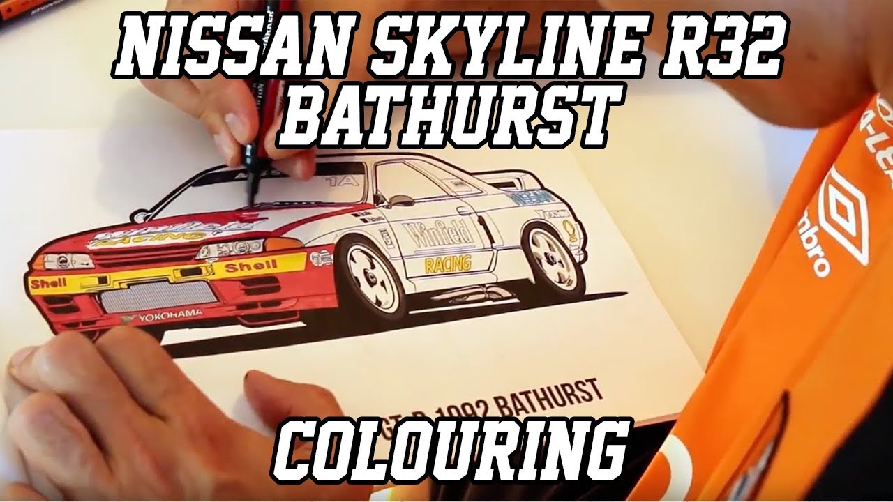Nissan Skyline R32 Bathurst Colouring - YouTube