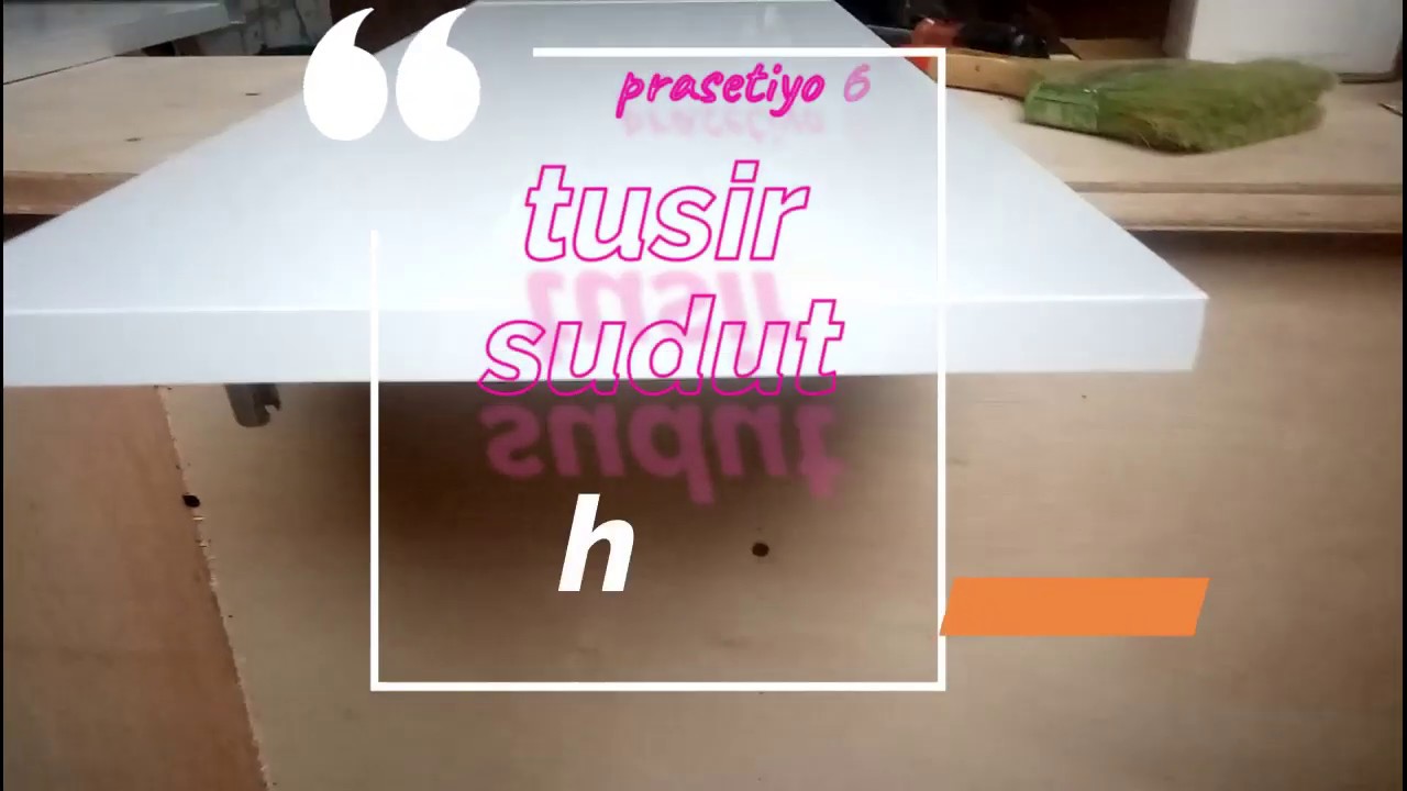 tusir sudut hpl dengan cat - YouTube