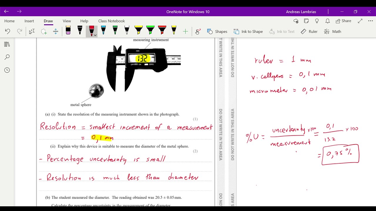Unit 3: Practical Skills in Physics (WPH13/01) May 2019 - Question 1 ...