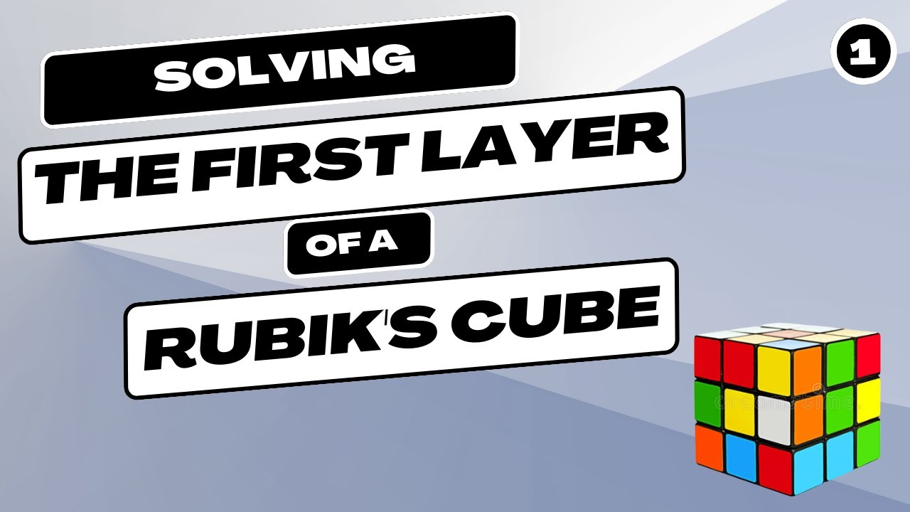 Solving the First Layer of the Rubik's Cube - YouTube