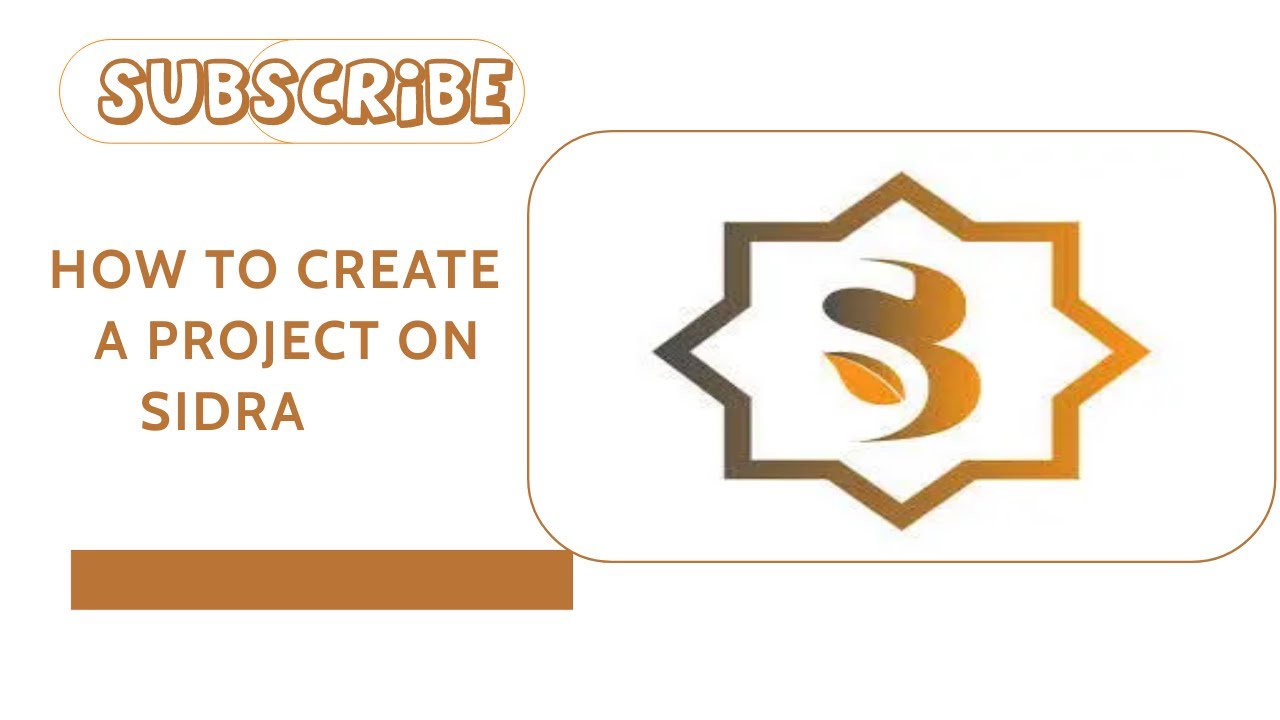 HOW TO CREATE A PROJECT ON SIDRA - YouTube