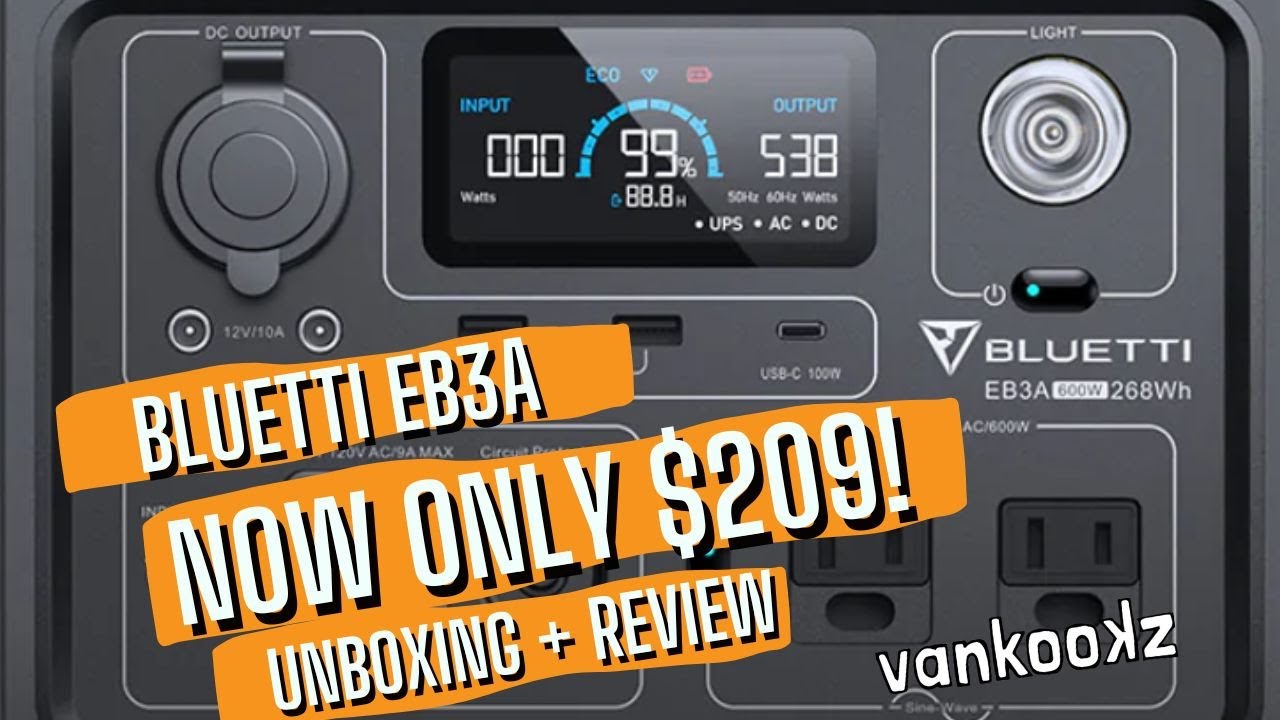Bluetti EB3A Portable Power Station Unboxing and Full Review | Bluetti ...