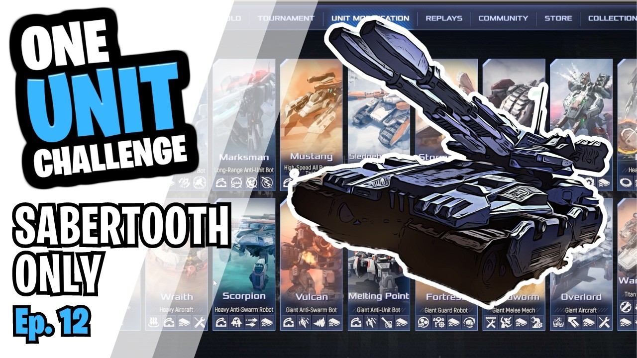 One Unit Challenge: Sabertooth 1v1 Mechabellum Gameplay (Ep. 12) - YouTube