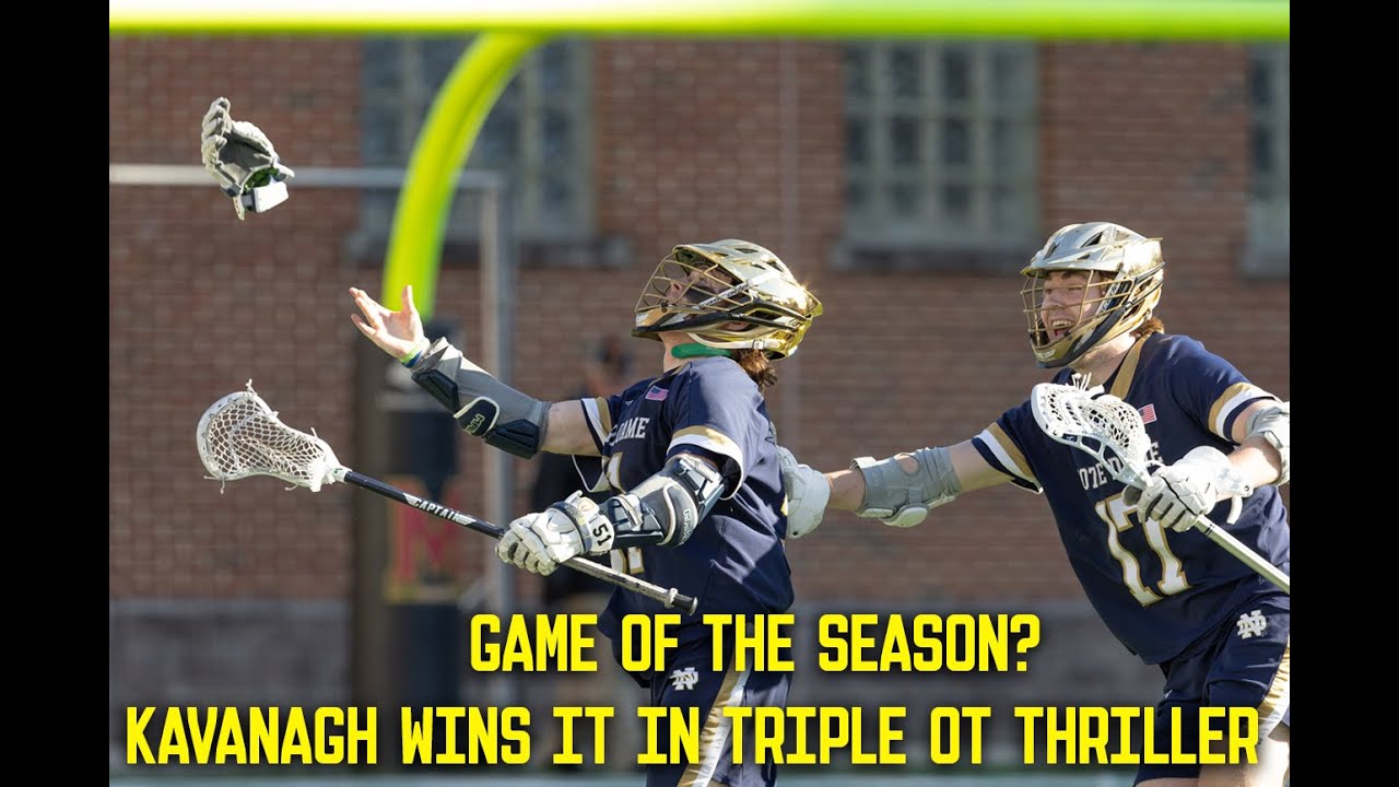 Pat Kavanagh Lifts Notre Dame In TRIPLE OVERTIME THRILLER vs. Maryland ...
