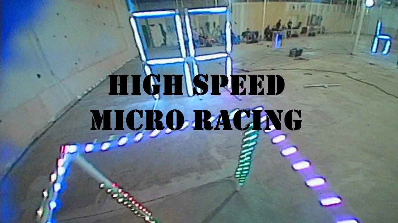 Tinywhoop Drone Racing Through LED Gates - YouTube