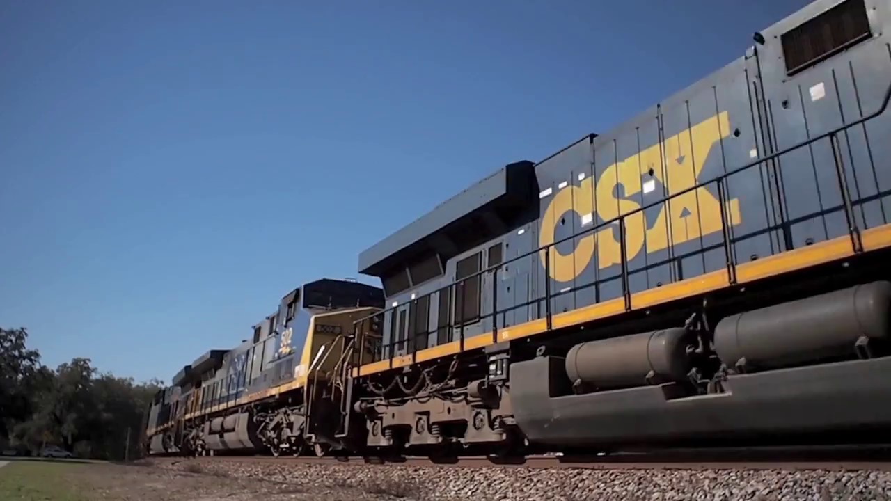 3 CSX Trains in Central Florida - March 4, 2017 - YouTube