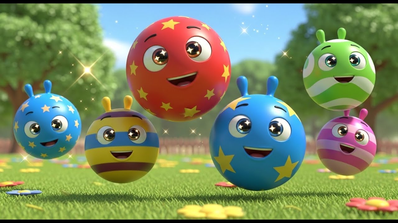 Counting Bouncing Balls in the Yard 🏀⚽ | Learn Numbers for Kids | Fun ...