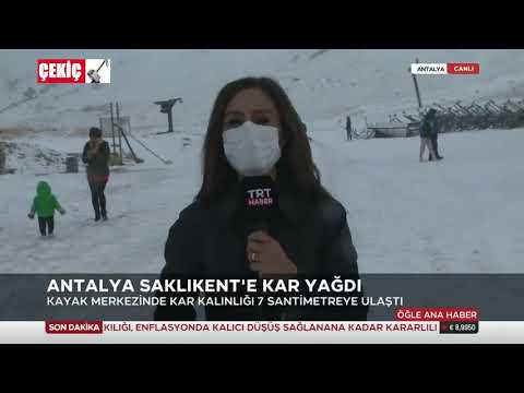 Antalya Saklıkent'e Kar Yağdı 19.11.2020 TURKEY