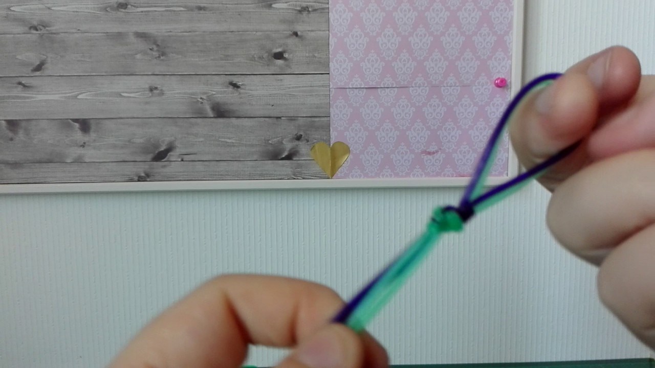 Scoubidou Anleitung/ Tutorial (Folia) - YouTube