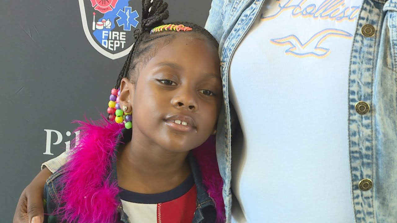 Girl shot through wall of home reunites with EMS crew - YouTube