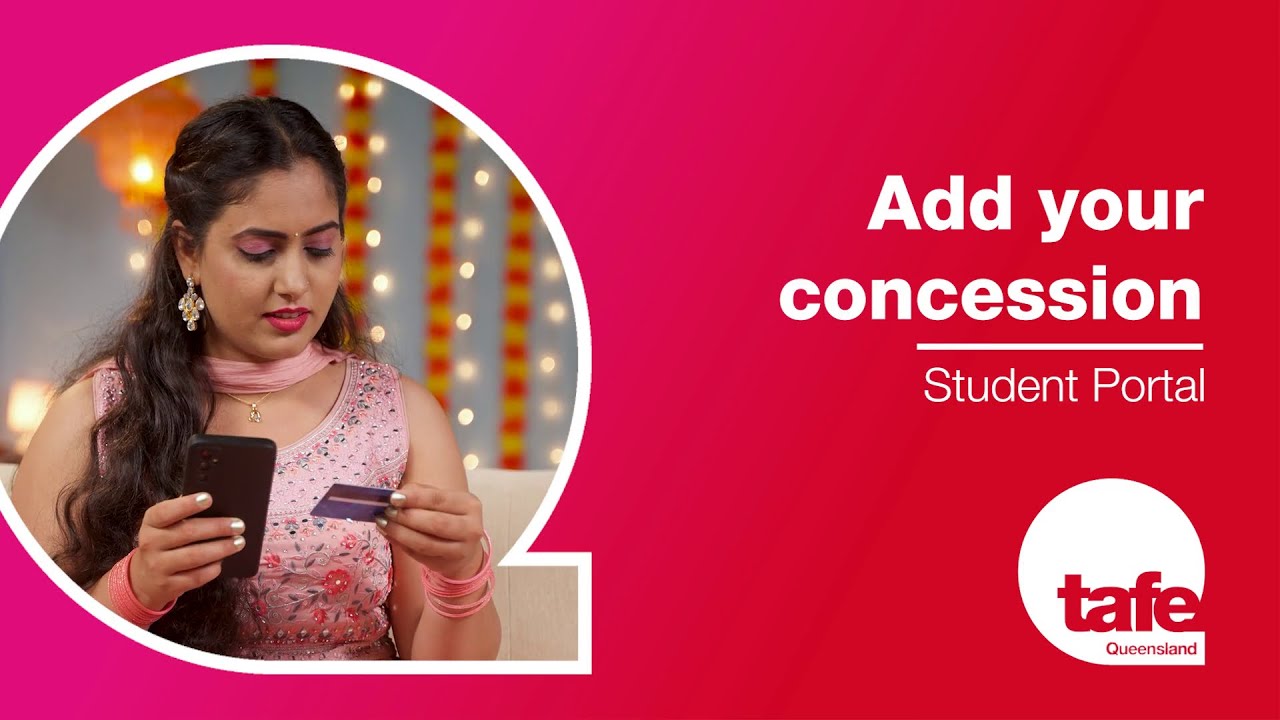 TAFE Queensland Student Portal | Add your concession - YouTube