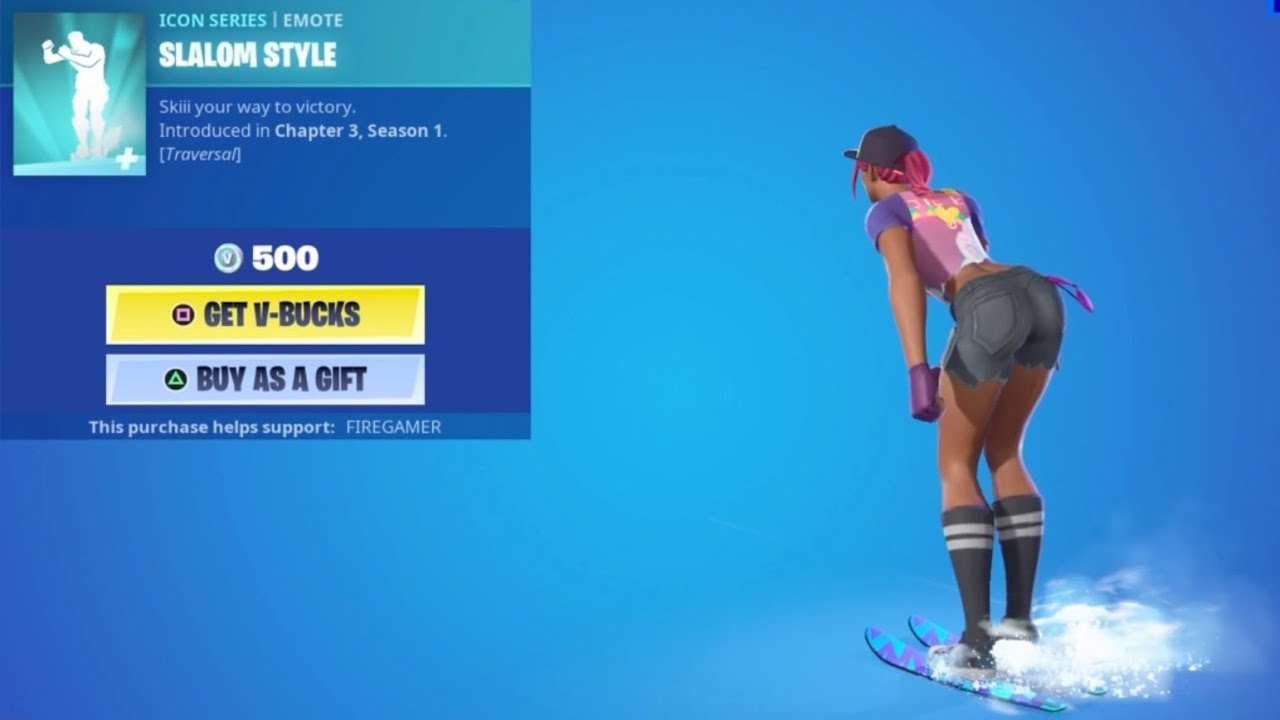 Party Royale Players After Seeing The Slalom Style Emote! 🤣 - YouTube
