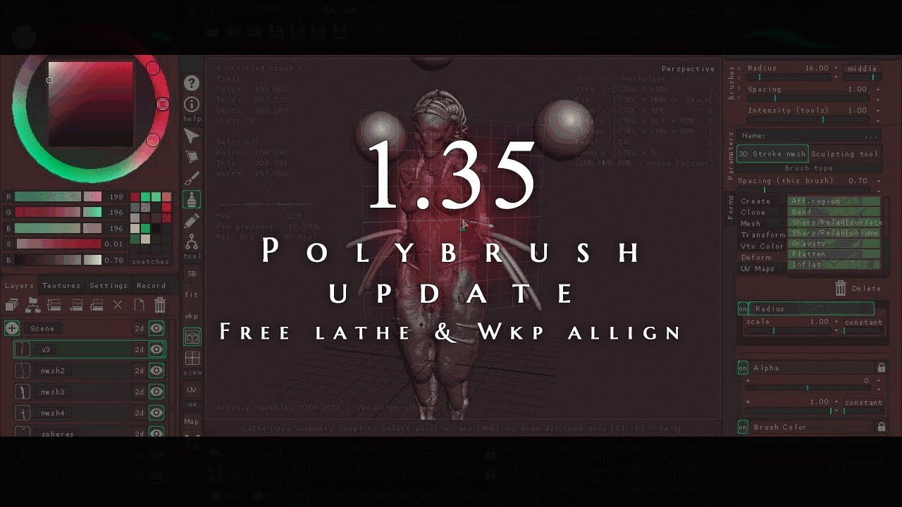 Polybrush 1.35 Update Features - YouTube