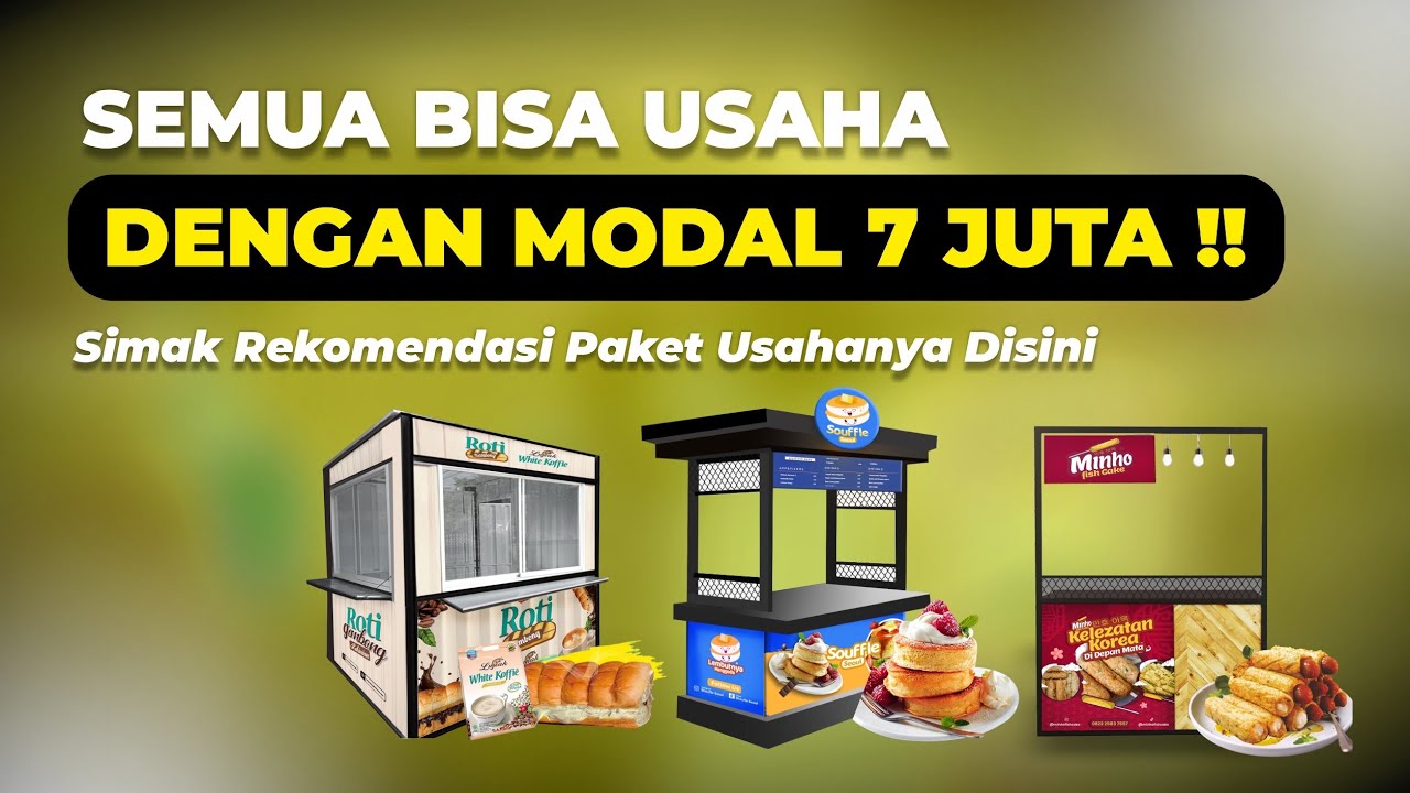 6 REKOMENDASI PAKET USAHA‼️ MODAL CUMA 7 JUTAAN | MODAL MINIM UNTUNG ...