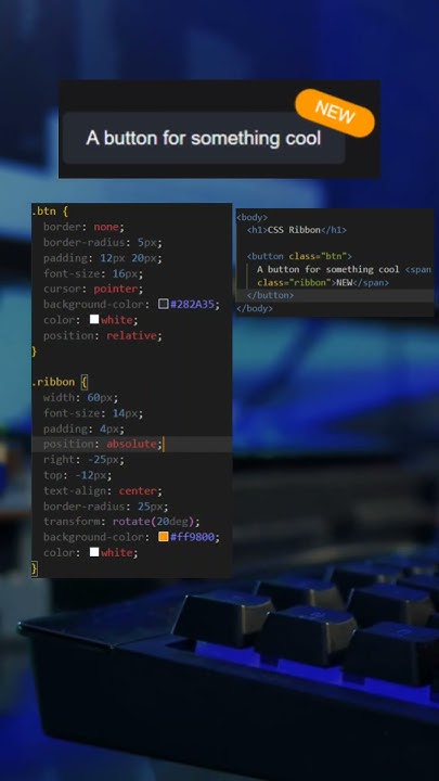 CSS ribbon #coding #webdevelopment #programming #codinghacks - YouTube