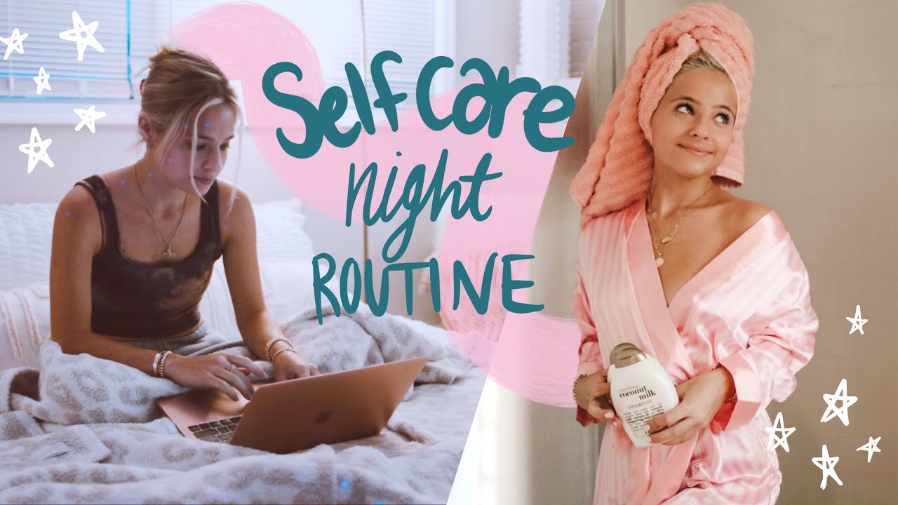 College Self-Care Night Routine | Ella Elbells - YouTube