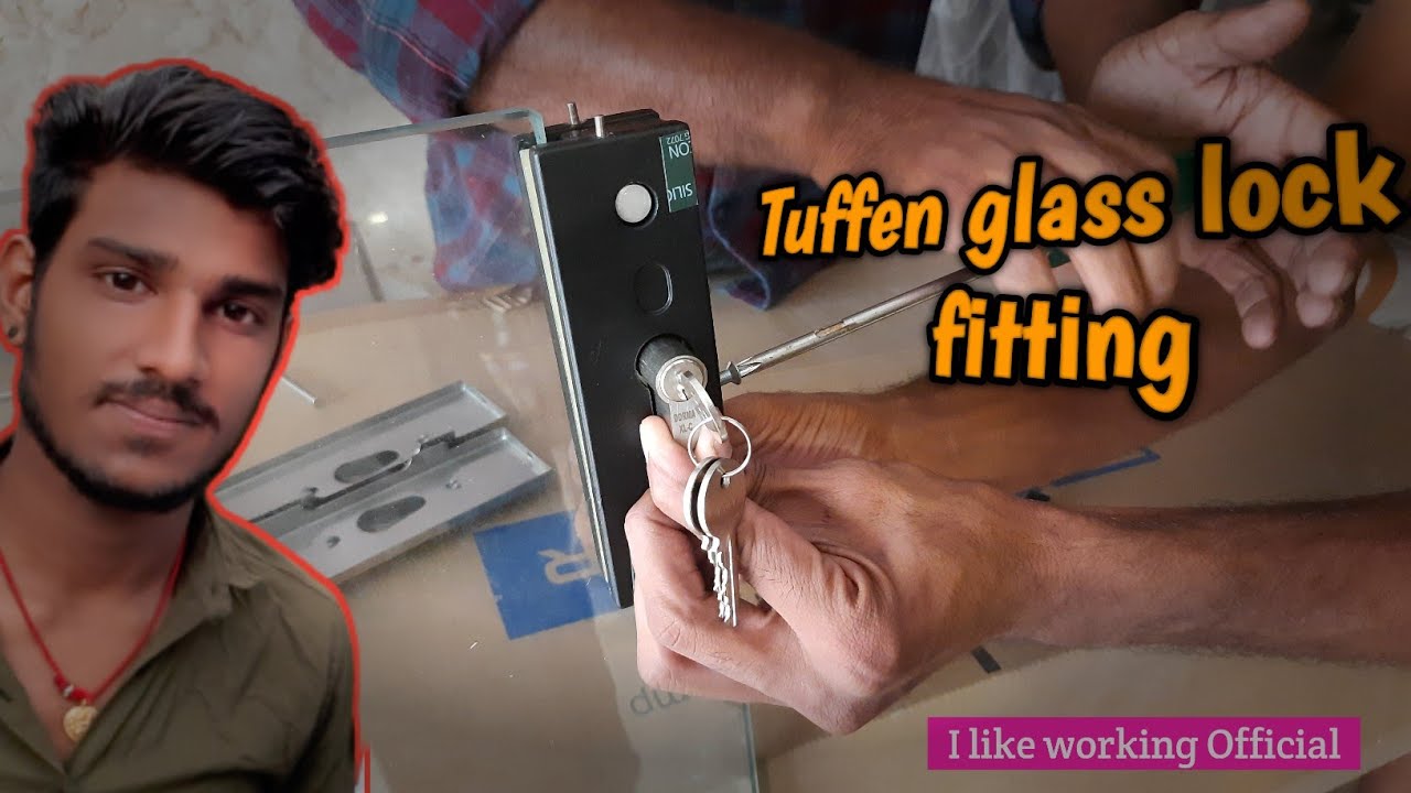 Tuffen glass door lock fitting kare /by ilikeworkingofficial - YouTube