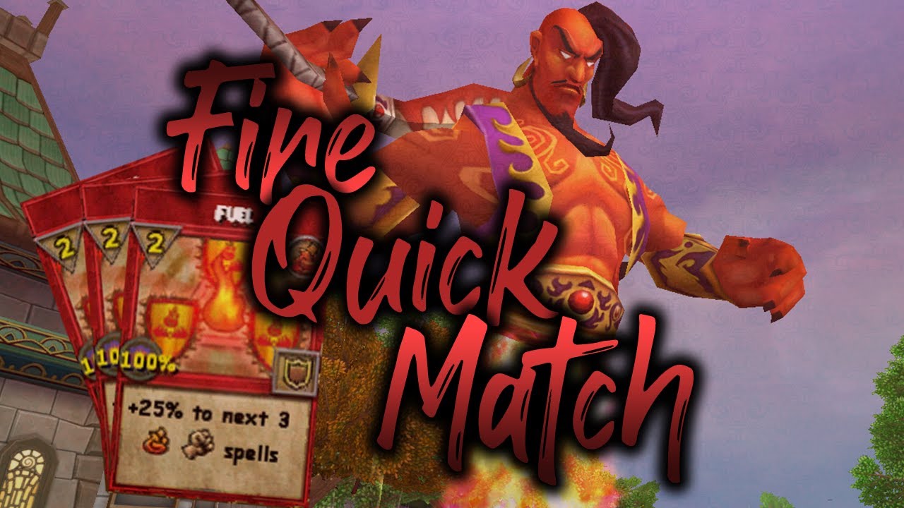 Wizard101: MAX LEVEL FIRE PvP (130): Quick Match 1v1! - YouTube