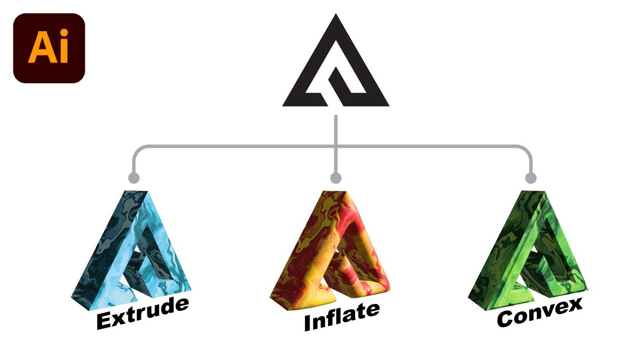 3D Logo Design in Adobe Illustrator - YouTube