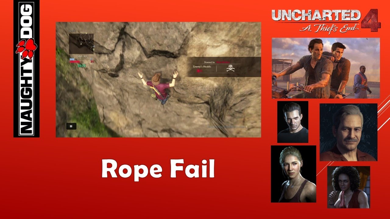 Uncharted 4 Multiplayer - Rope Fail - YouTube