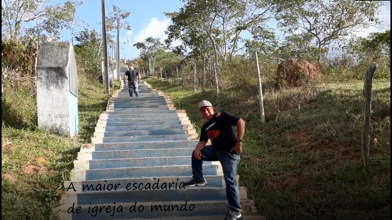A MAIOR ESCADARIA DE IGREJA DO MUNDO | VIRGINÓPOLIS MG BR - YouTube
