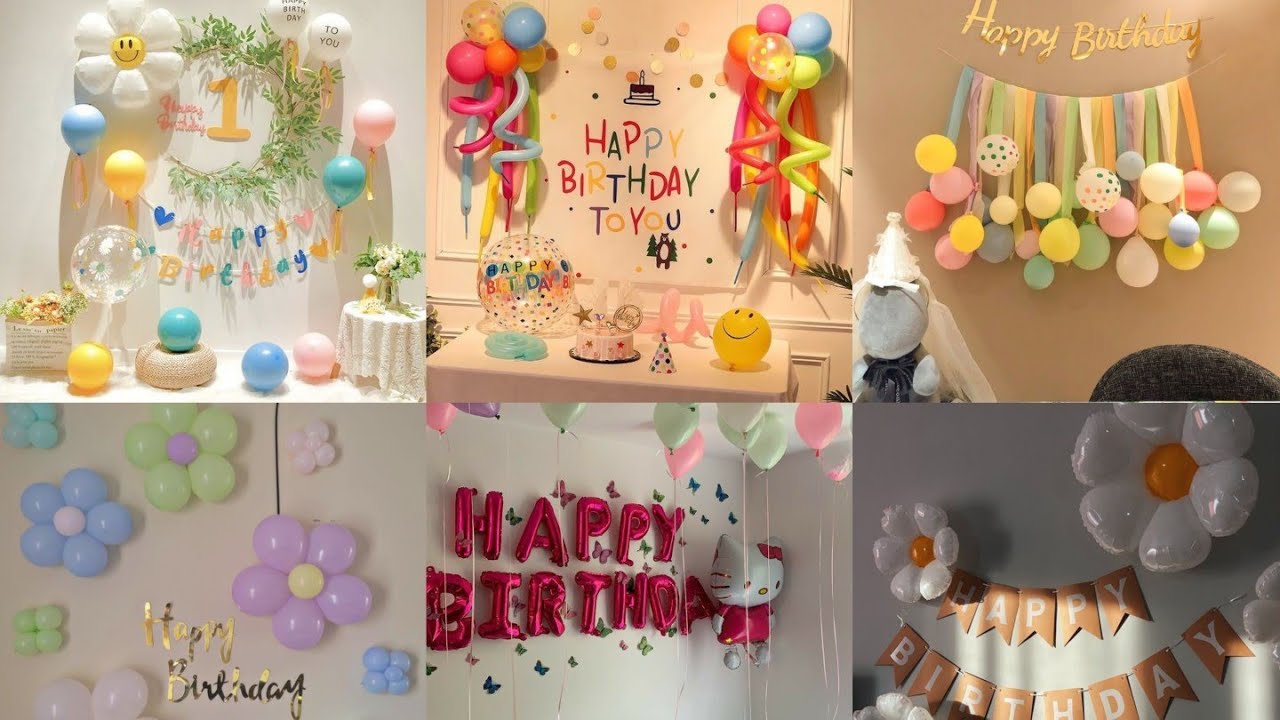 Easy Quick kids birthday decorations ideas at home || Trendz hub - YouTube