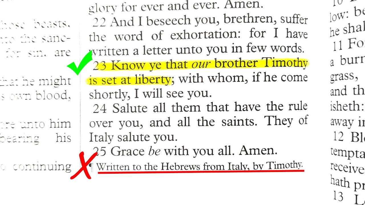 ERRORS in King James BIBLE Footnotes - Subscript - YouTube
