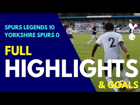FULL HIGHLIGHTS Legends 10-0 Yorkshire Spurs: Bellingham (4), Chimbonda ...