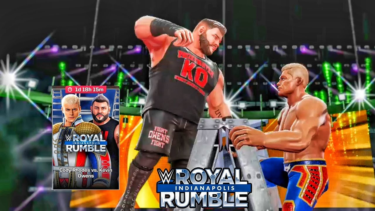 Kevin Owens vs Cody Rhodes Royal Rumble Match Game Play In WWE MAYHEM ...