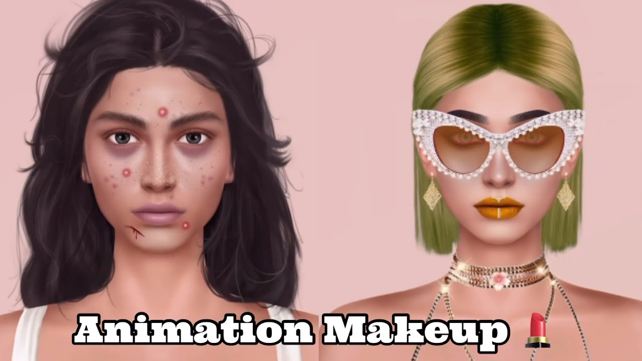 ASMR Animation Makeup | Girl Transformation | Makeover - YouTube