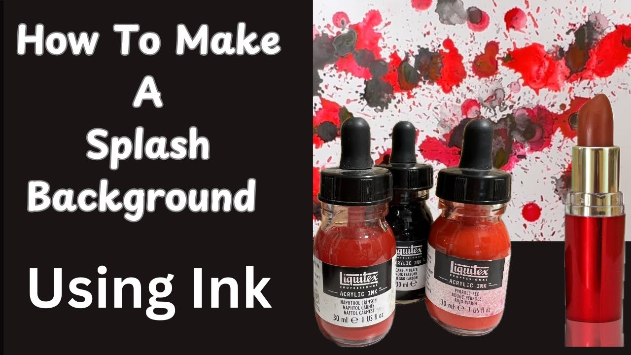 How To make A Splash Background Using Ink!! - YouTube