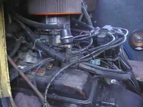 Chevrolet 350 small block engine, running in a `78 Chevy Van - YouTube