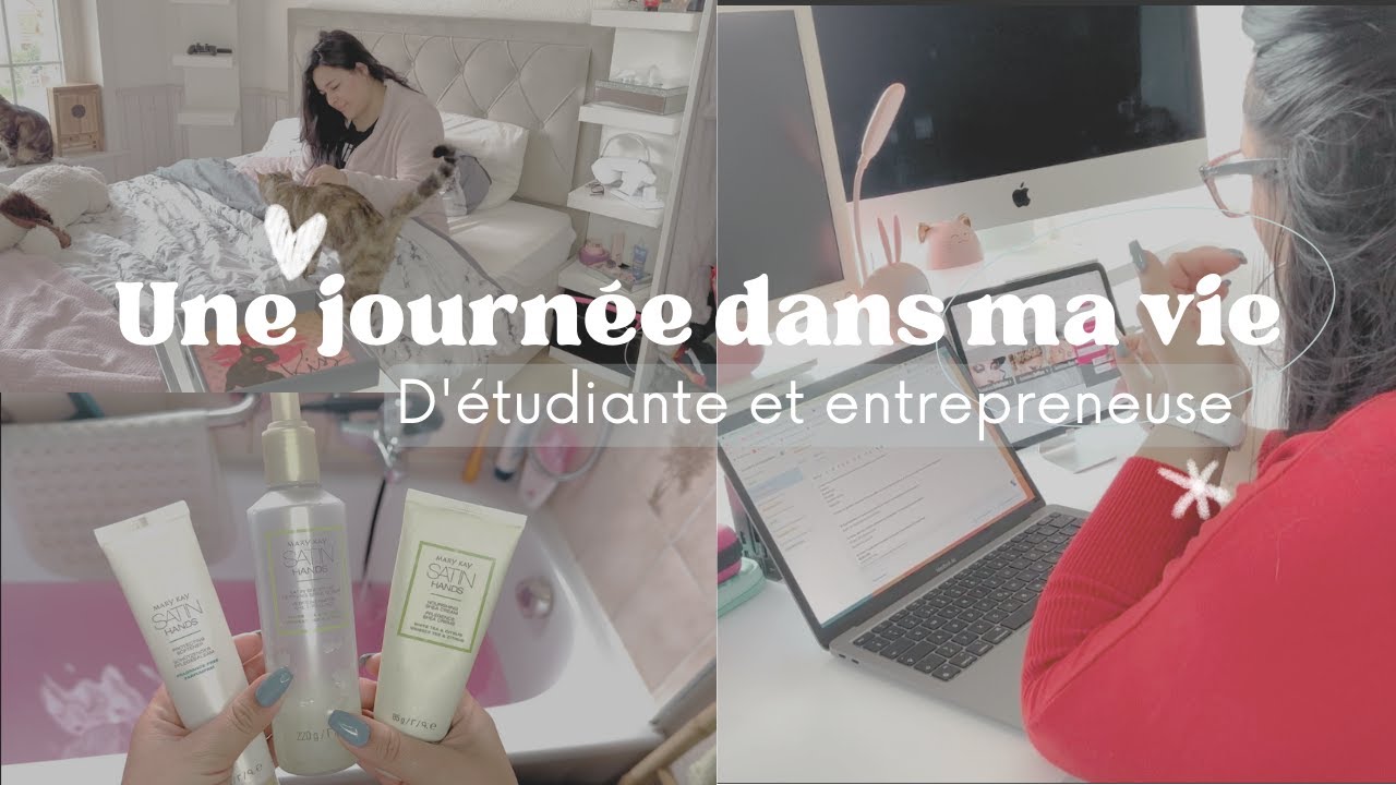 Une journée dans ma vie d'étudiante et entrepreneuse - YouTube