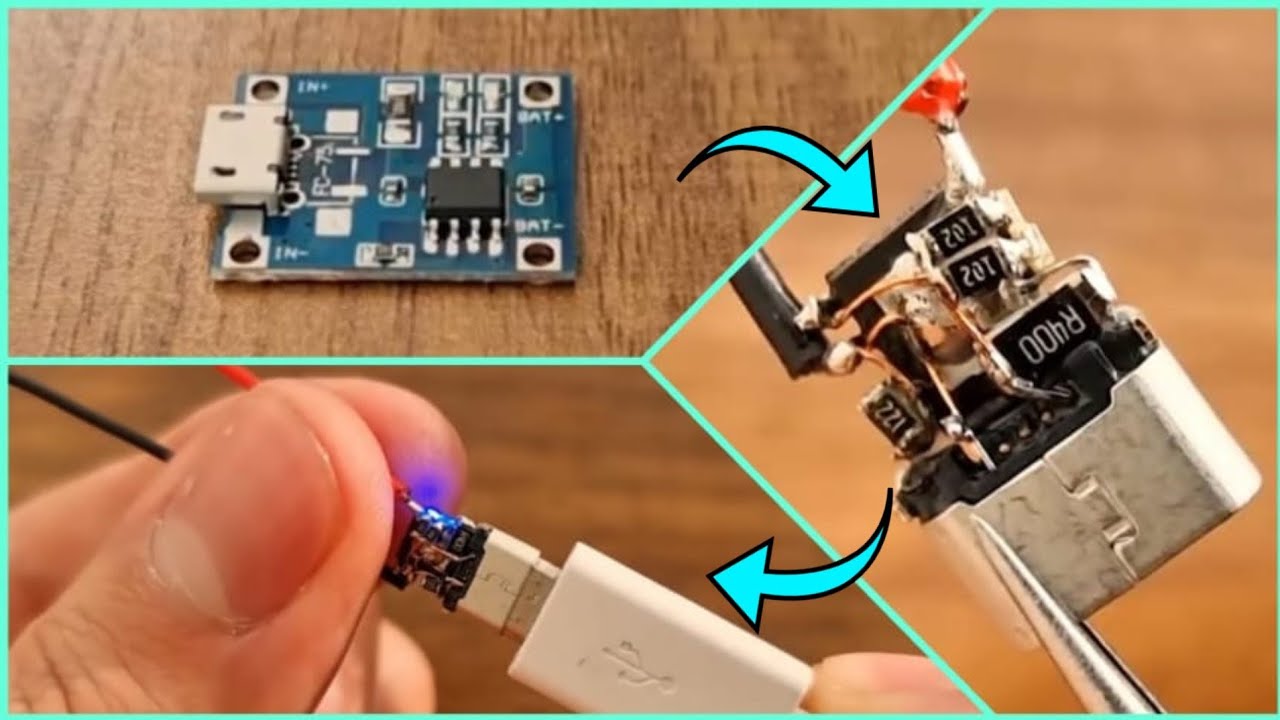 Charging Module Convert To Micro Module | Brilliant Idea | #brilliant # ...