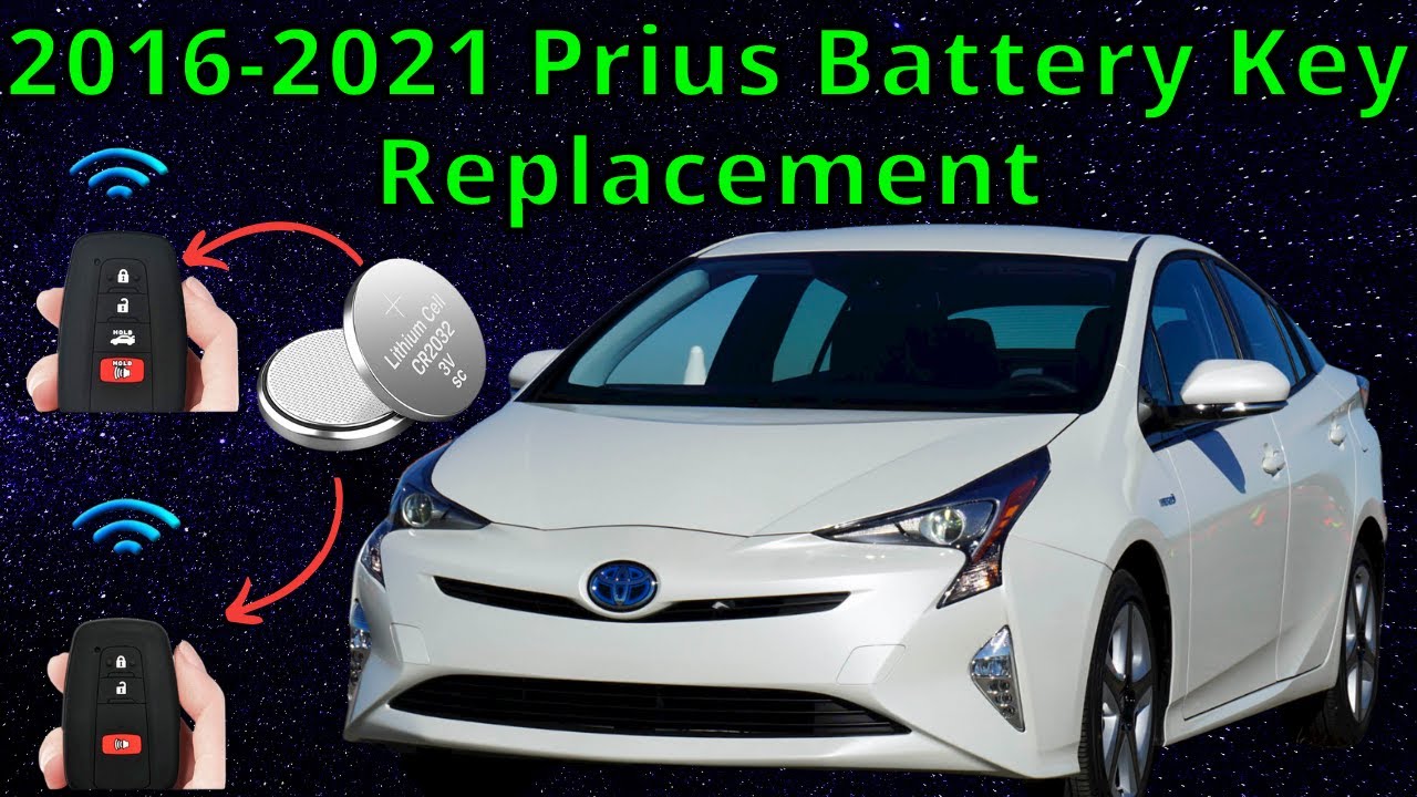How to change a key fob battery in a Prius 2016-2021, Prius key battery ...
