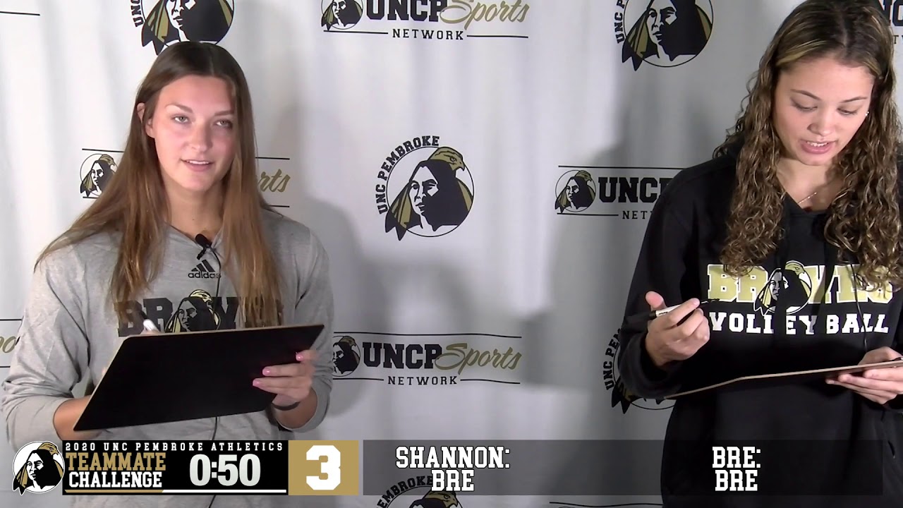 UNC Pembroke Athletics Teammate Challenge - Shannon and Bre - YouTube