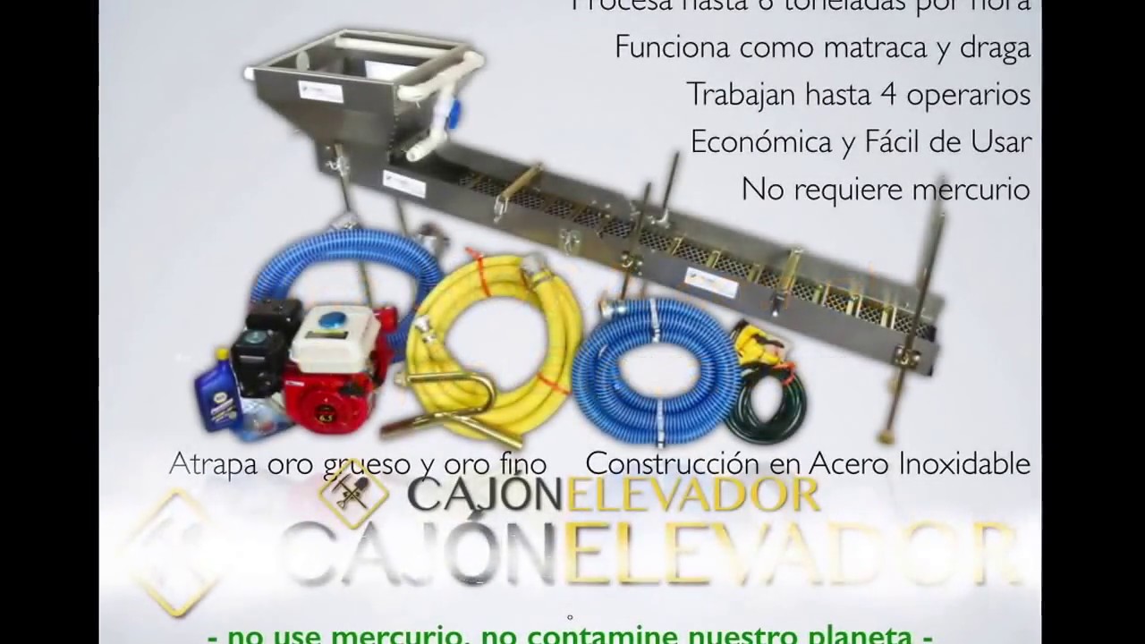 Draga Cajón Ecológica Equipos Mineros Portátiles en Colombia - Mini ...