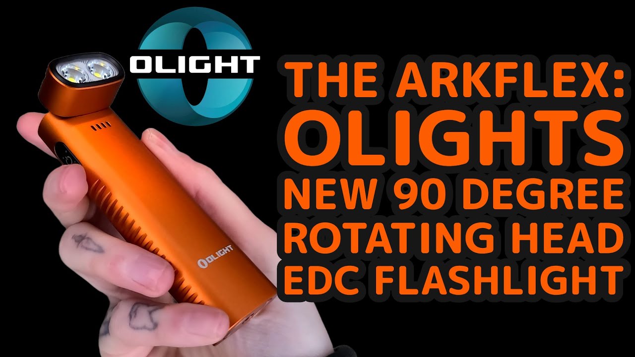 The Arkflex: Olights 90 Degree Rotating Head Flashlight - YouTube