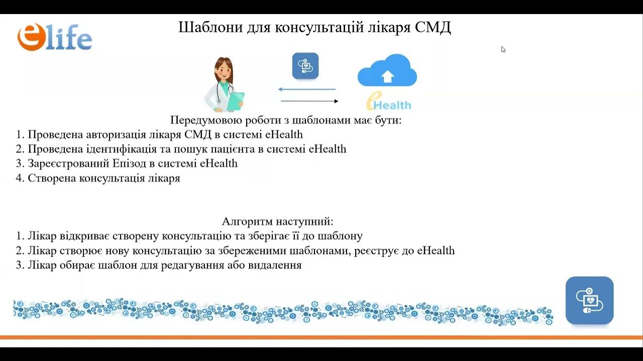 Шаблон для консультацій СМД Youtube