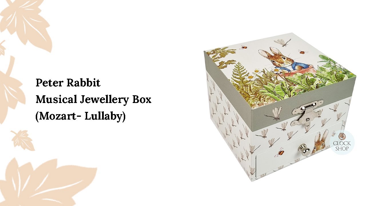 Peter Rabbit Musical Jewellery Box (Mozart- Lullaby) - YouTube