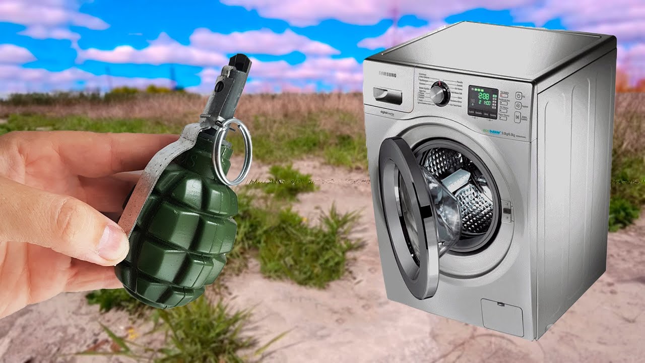 EXPERIMENT: How Strong is The Washing Machine ? - YouTube