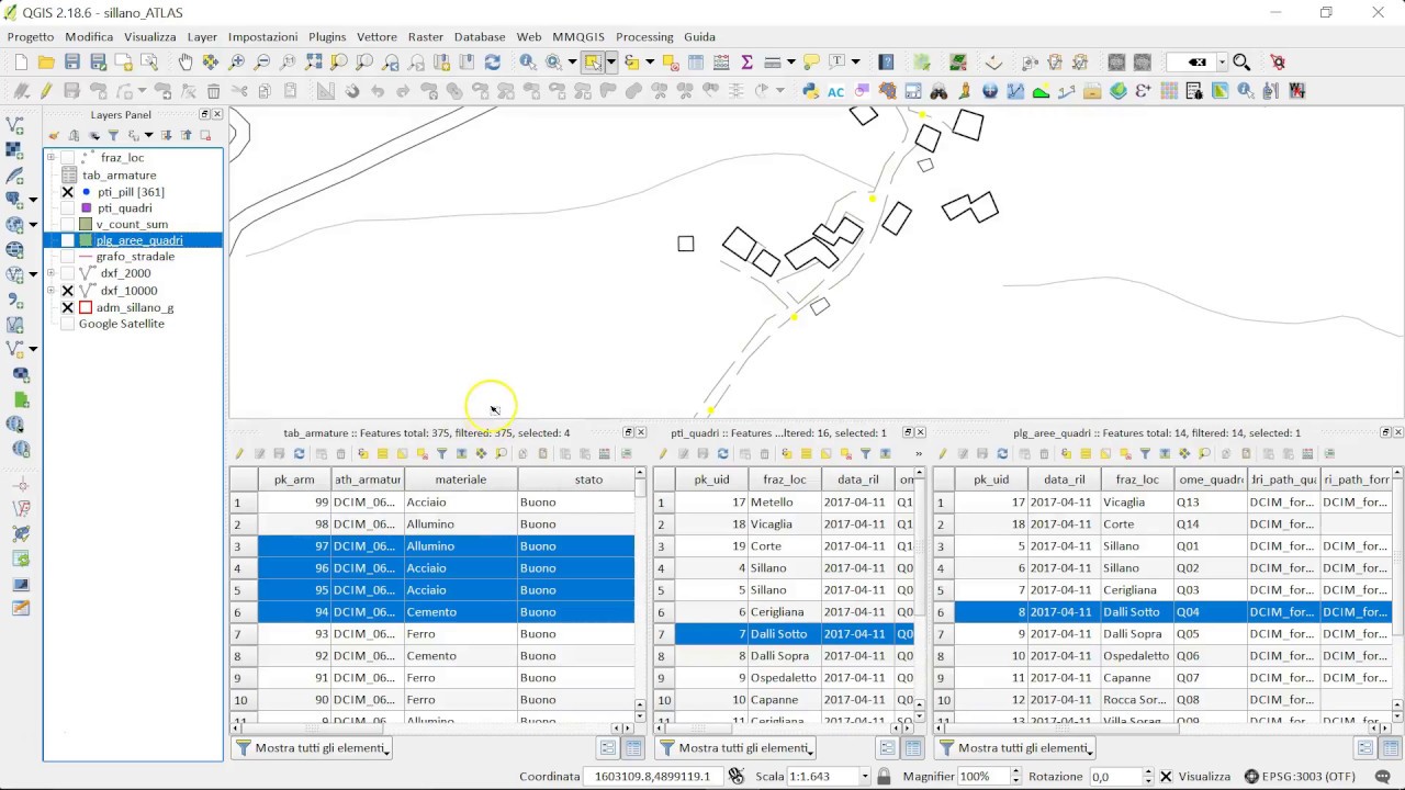 QGIS select referenced feature - YouTube