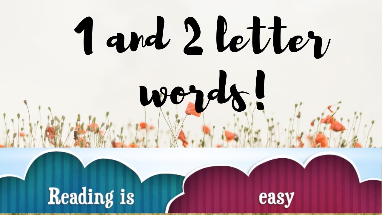 1 and 2 letter words for kids. - YouTube