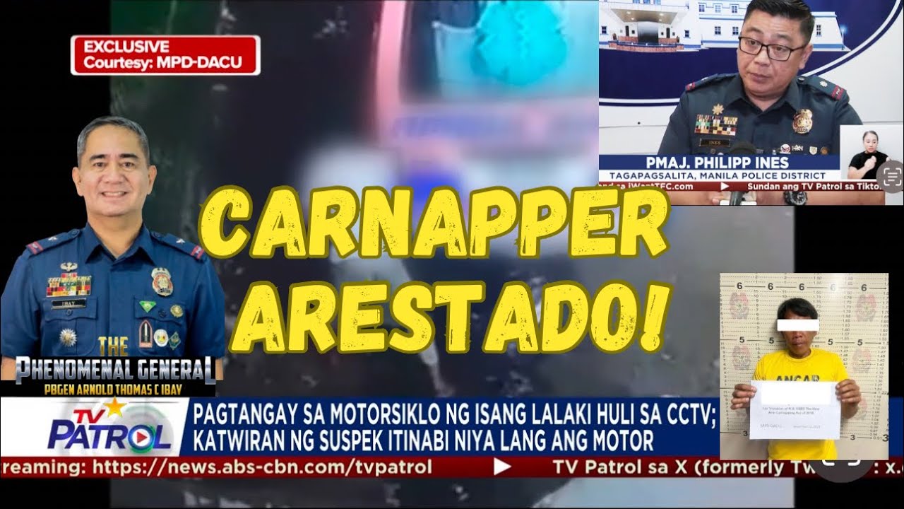 CARNAPPER ARESTADO NG ANTI-CARNAPPING UNIT NG MPD! - YouTube