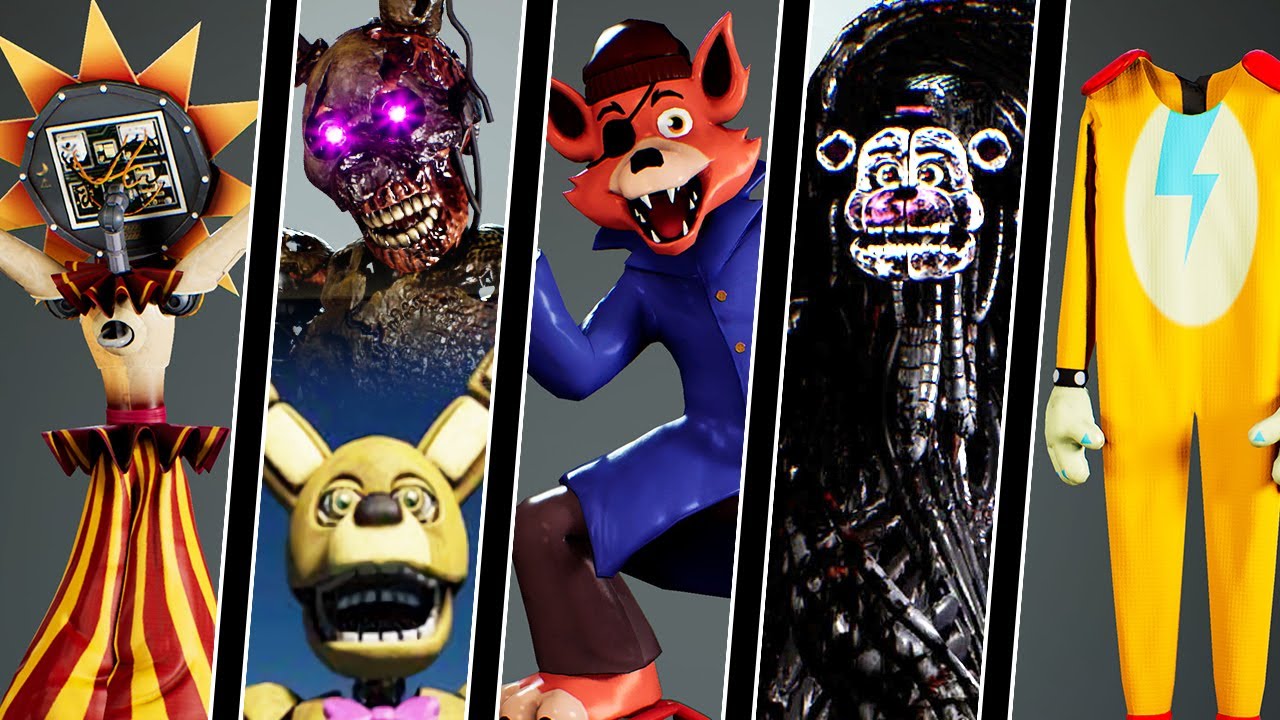 91 NUEVOS RENDERS + INFO de FNaF SECURITY BREACH - GG Games - YouTube