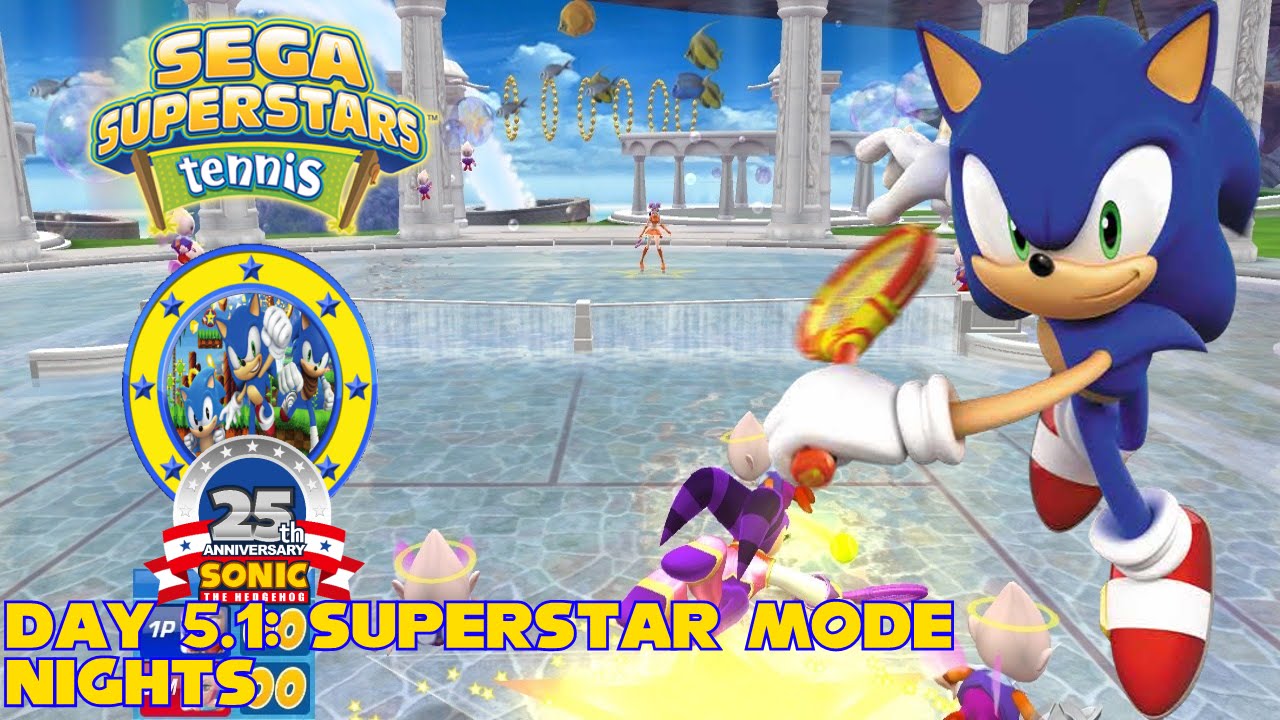 SEGA Superstars Tennis | Day 5.1 | Superstars Mode | Nights | # ...