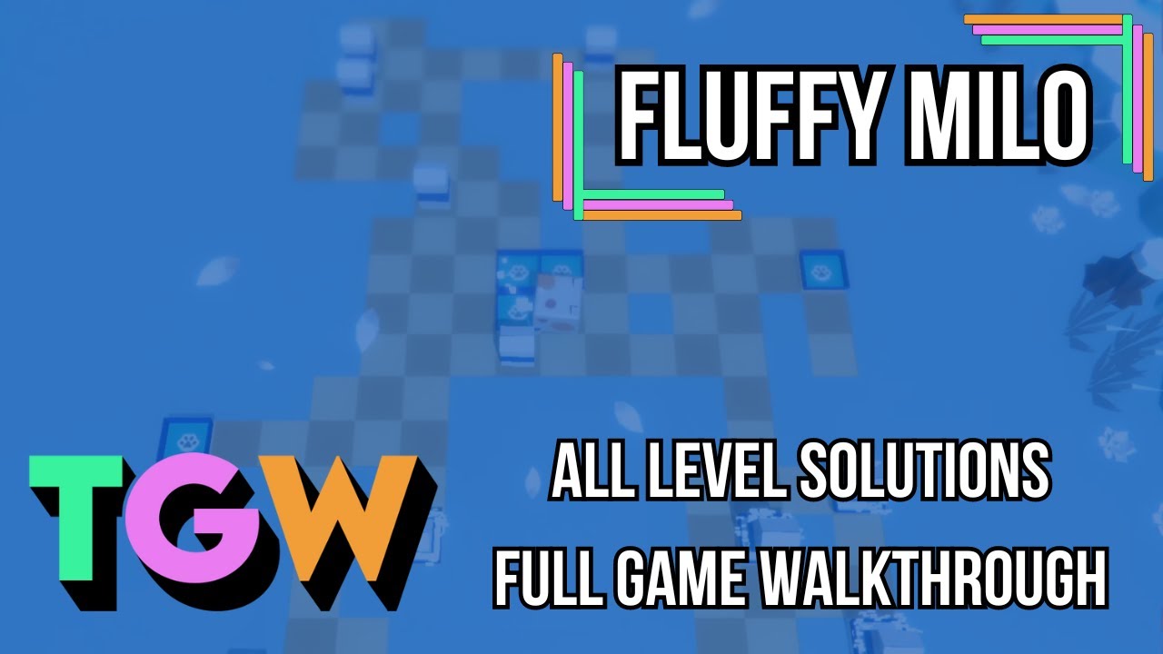 Fluffy Milo - 100% Full Game Walkthrough / All Level Solutions - YouTube