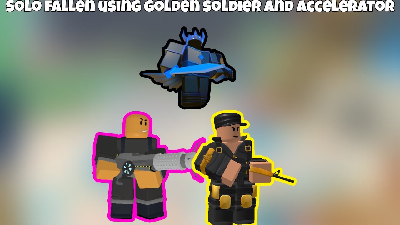 Solo Fallen using Golden Soldier and Accelerator in TDS - YouTube