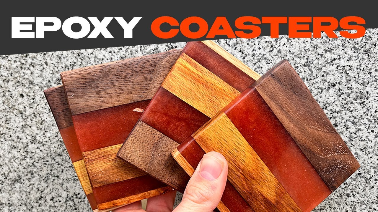 How To Make EASY Epoxy Coasters To SELL! - YouTube